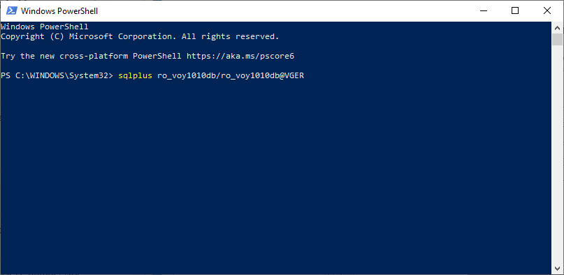 Using sqlplus to test ODBC connection to Voyager server - Ex Libris ... Using sqlplus to test ODBC connection to Voyager server - Ex Libris ...